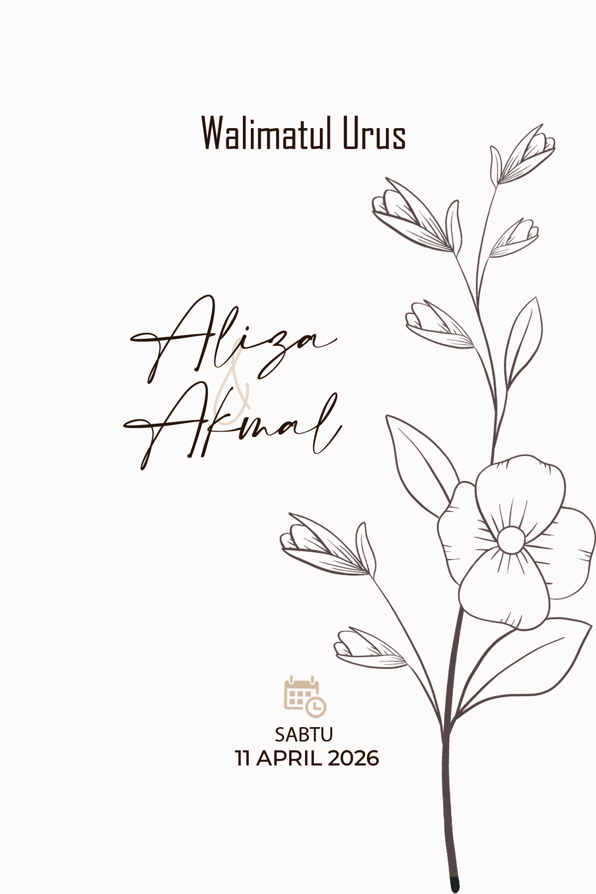 # Aliza & Akmal 11/4/2026 - Alive Card
